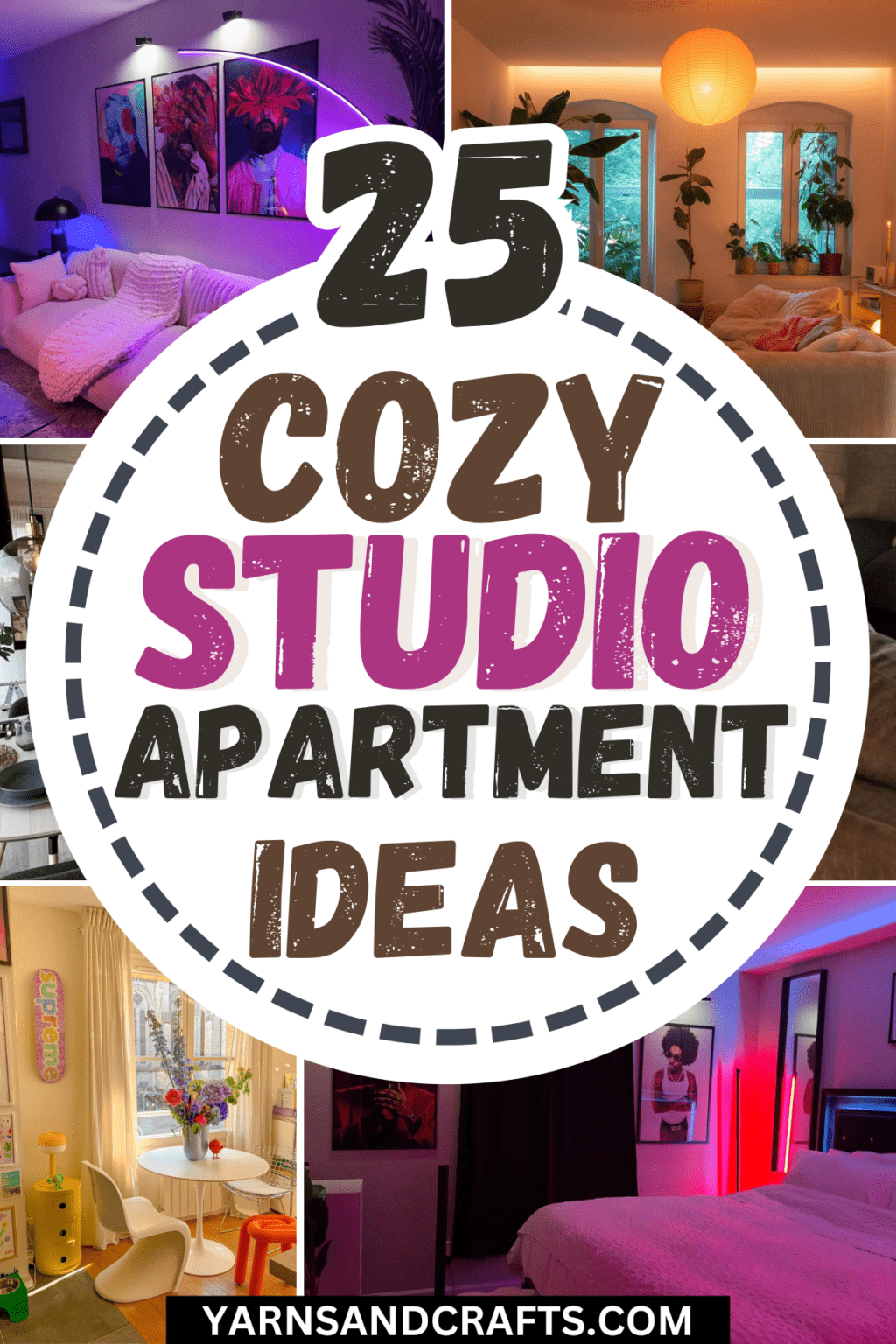 25 Genius Small Studio Apartment Ideas | Yarns and Crafts