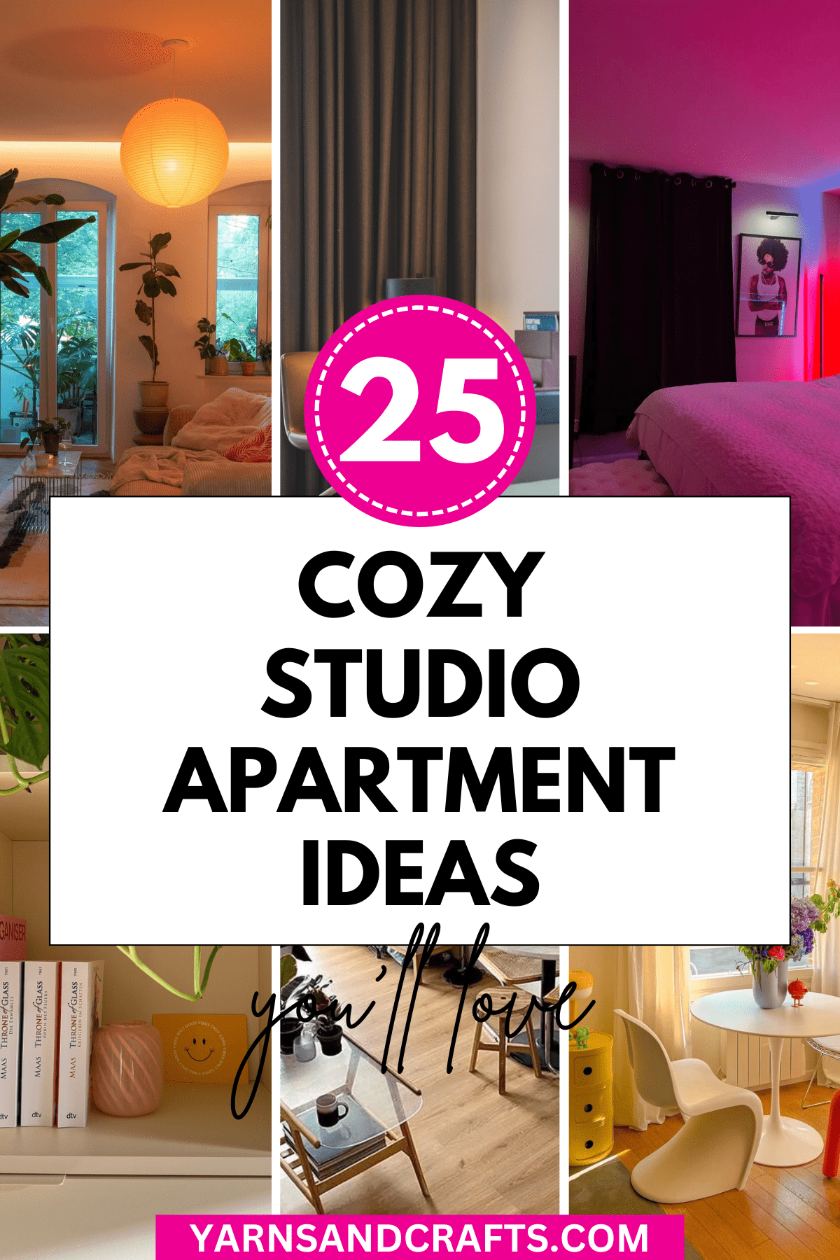25 Genius Small Studio Apartment Ideas | Yarns and Crafts