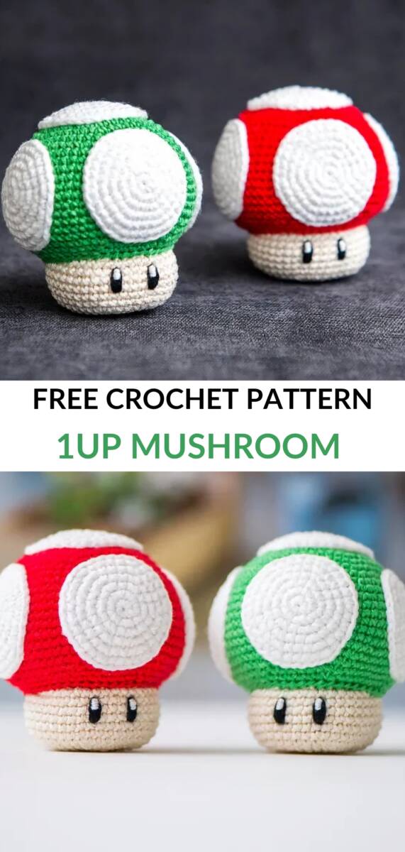 25 Free and Easy Crochet Mushroom Patterns | Yarns and Crafts