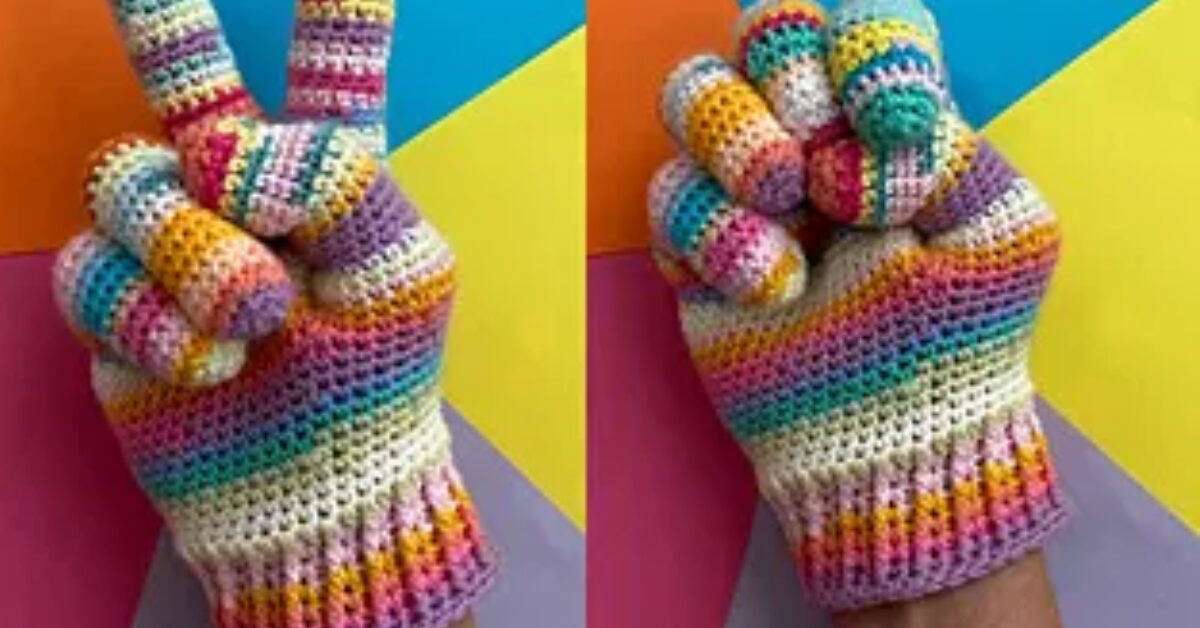 25 Free and Easy Crochet Glove Patterns | Yarns and Crafts