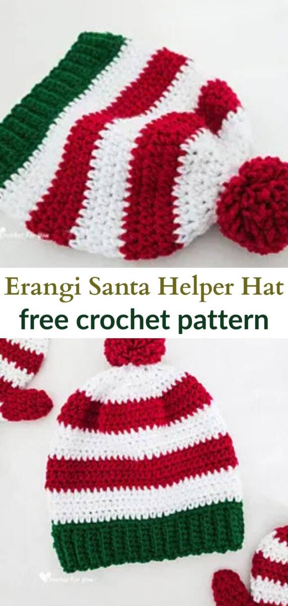 27 Free and Easy Crochet Santa Hat Patterns | Yarns and Crafts