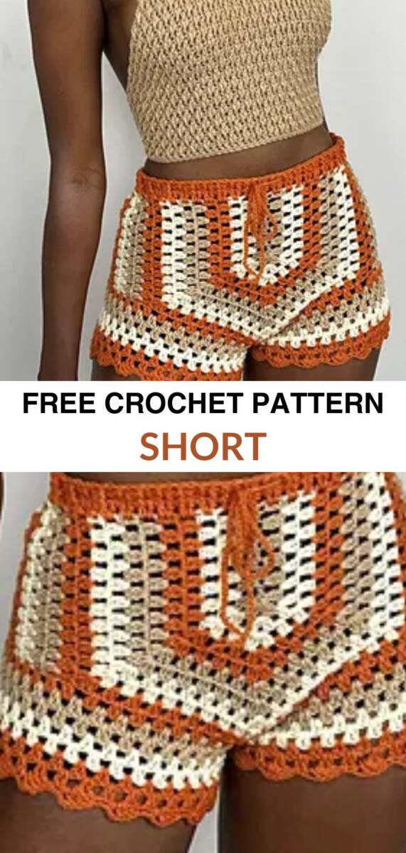 27 Free & Easy Crochet Shorts Patterns | Yarns and Crafts