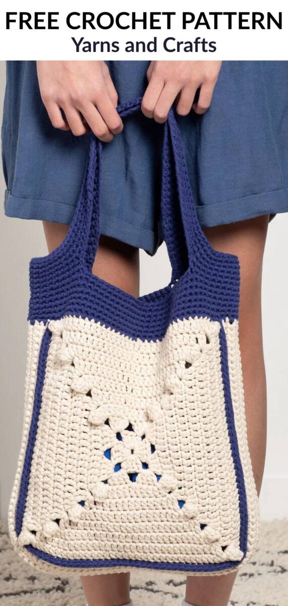 27 Free and Easy Crochet Tote Bag Patterns | Yarns and Crafts