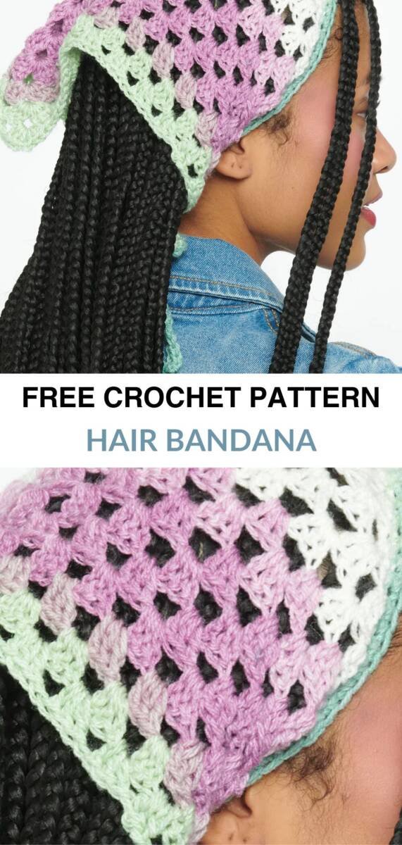 25 Free and Easy Crochet Hair Wrap Patterns | Yarns and Crafts