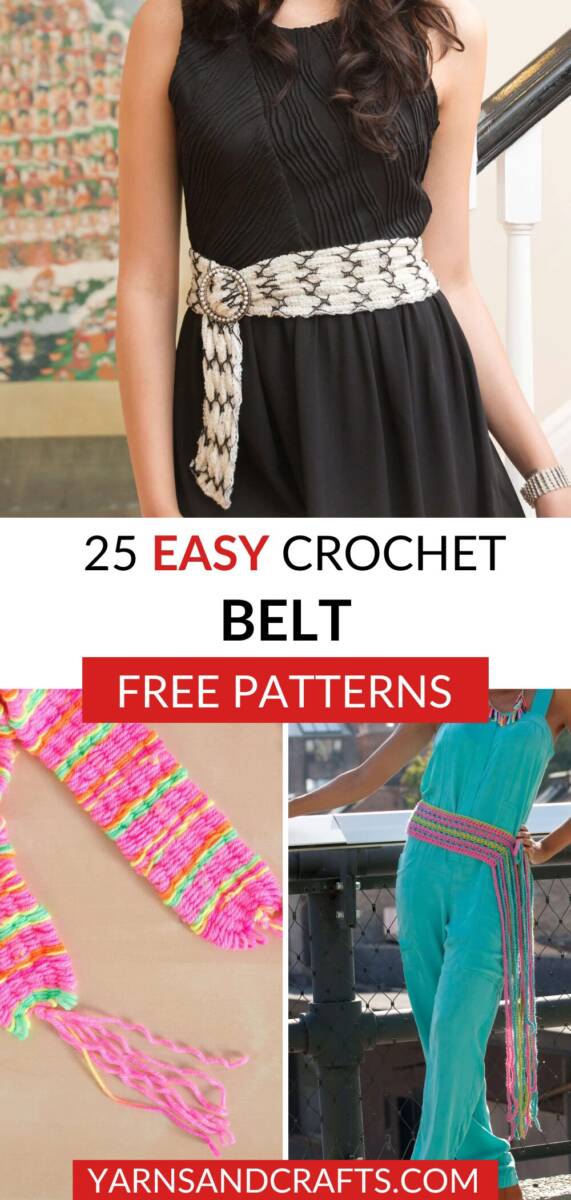 25 Free & Easy Crochet Belt Patterns | Yarns and Crafts