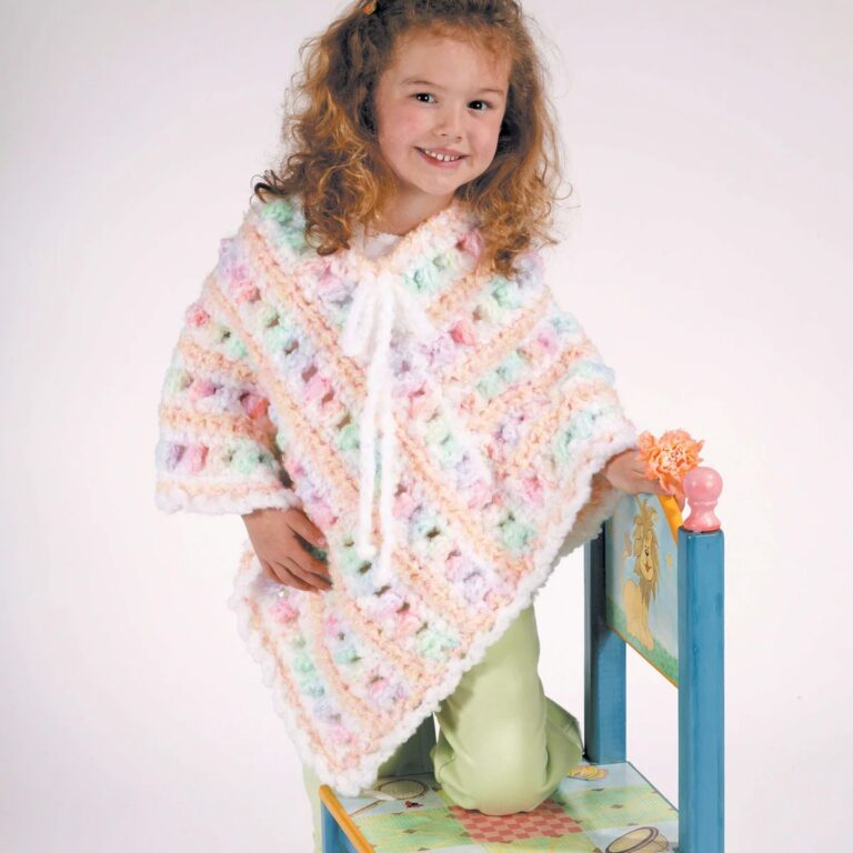 25 Free and Easy Crochet Poncho Patterns | Yarns and Crafts