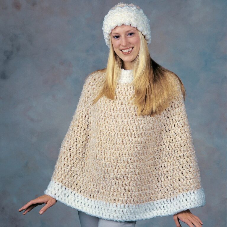 25 Free and Easy Crochet Poncho Patterns | Yarns and Crafts