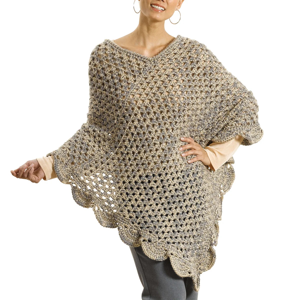 25 Free and Easy Crochet Poncho Patterns | Yarns and Crafts