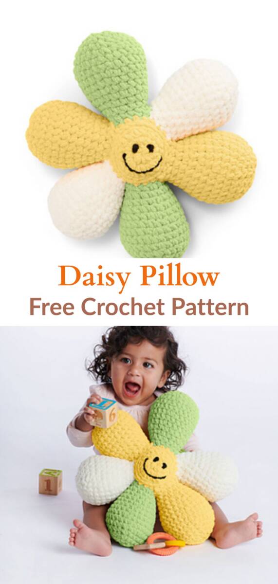 25 Free and Easy Crochet Daisy Patterns | Yarns and Crafts