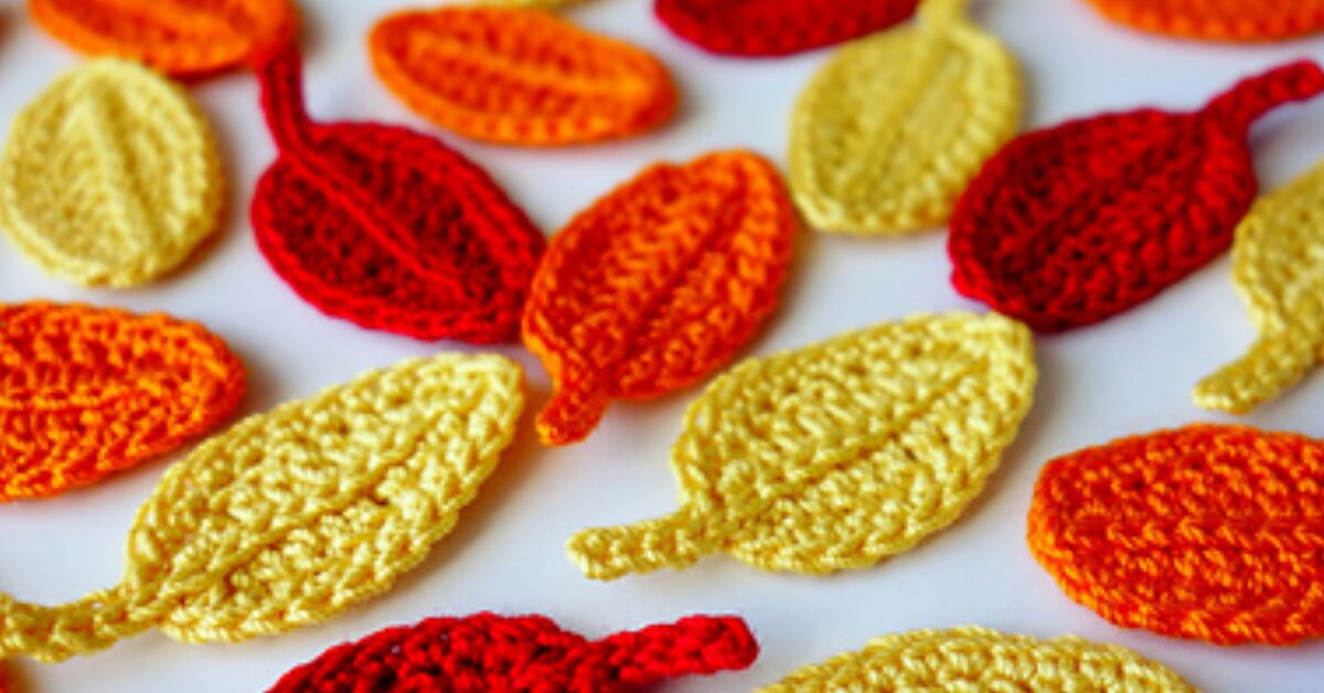 27 Free and Easy Crochet Leaf Patterns | Yarns and Crafts