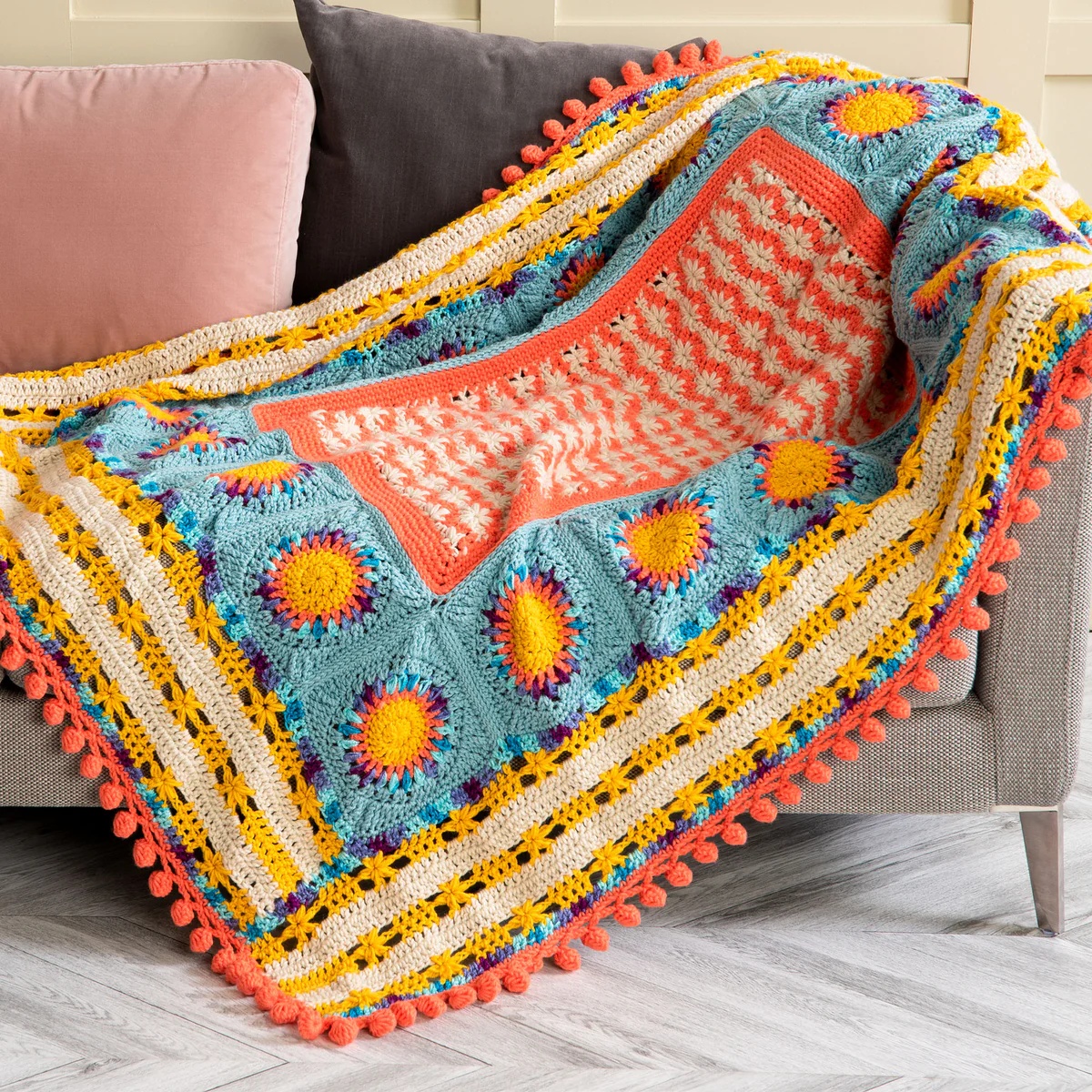 27 Free & Easy Crochet Puff Flower Patterns | Yarns and Crafts