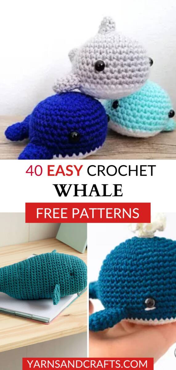 40 Free & Easy Amigurumi Crochet Whale Patterns | Yarns and Crafts